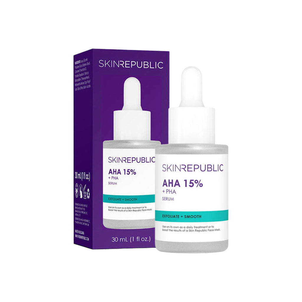 Skin Republic AHA 15% + PHA Serum 30ml – Essentials.lk