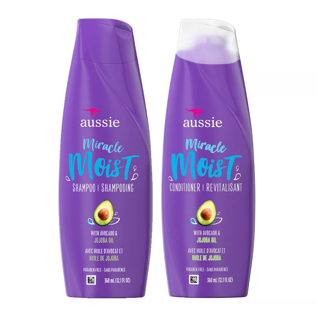 Aussie Miracle Moist Shampoo & Conditioner 360ml – Essentials.lk