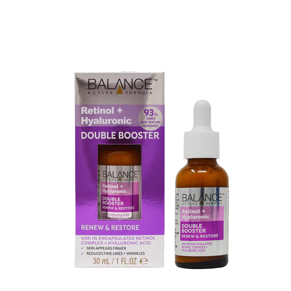 Balance Active Formula Retinol + Hyaluronic Double Booster Renew & Res ...