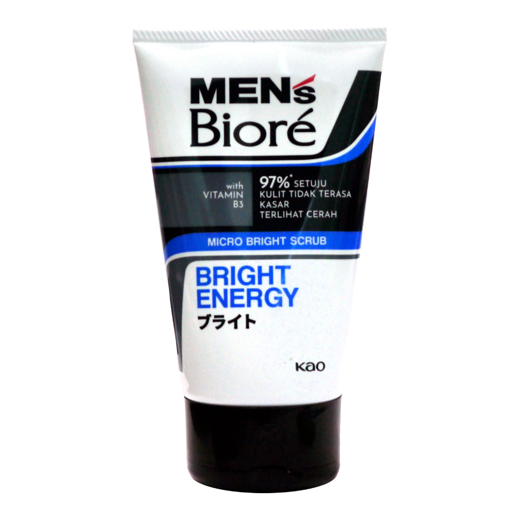 Biore Men Bright Energy Facial Wash 100g – Essentials.lk