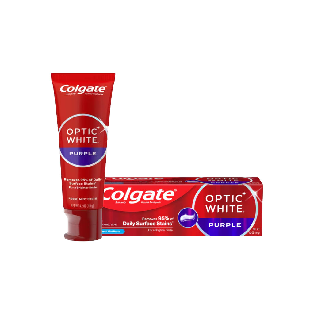 Colgate Optic White Purple Toothpaste For Teeth Whitening 100g ...
