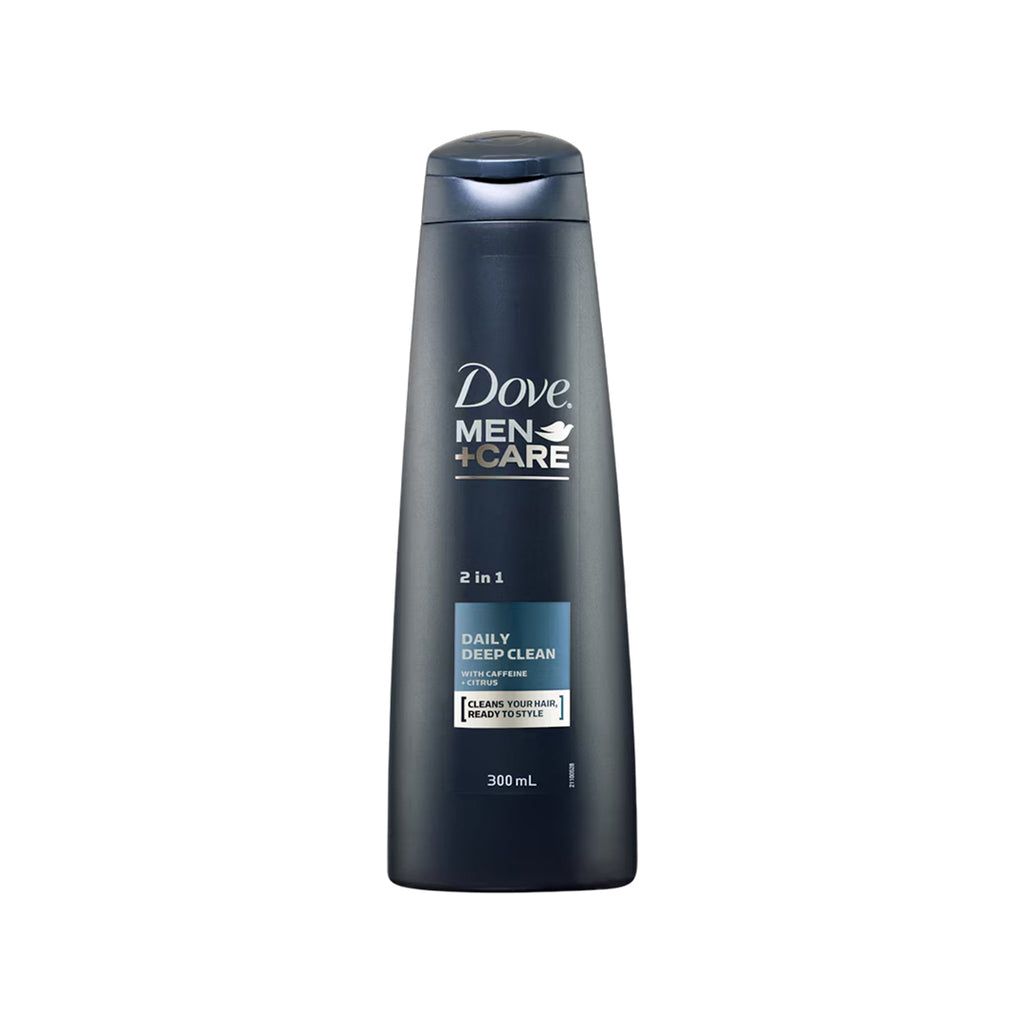 Dove Men Care 2 In 1 Daily Deep Clean Shampoo & Conditioner 300ml ...