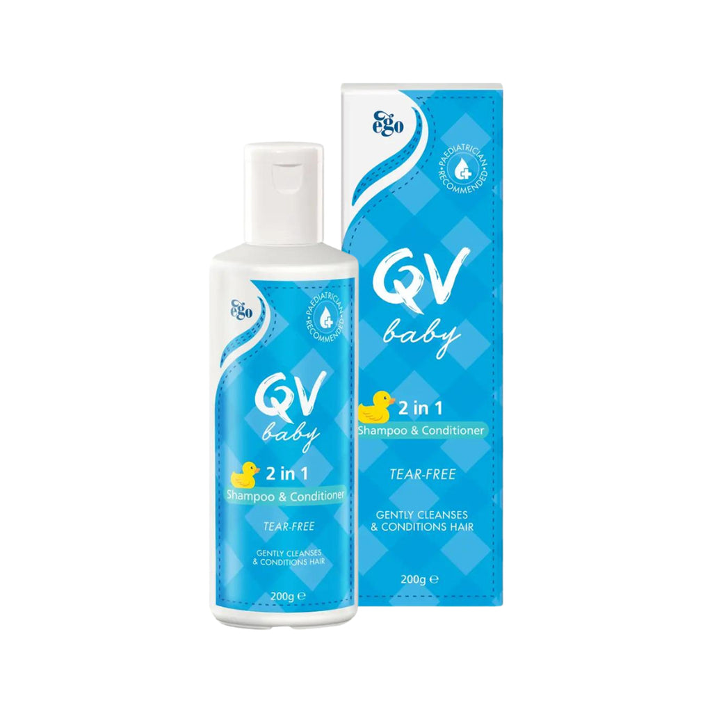 Ego QV Baby 2 In 1 Shampoo & Conditioner Tear-Free Gentle Cleanses & C ...