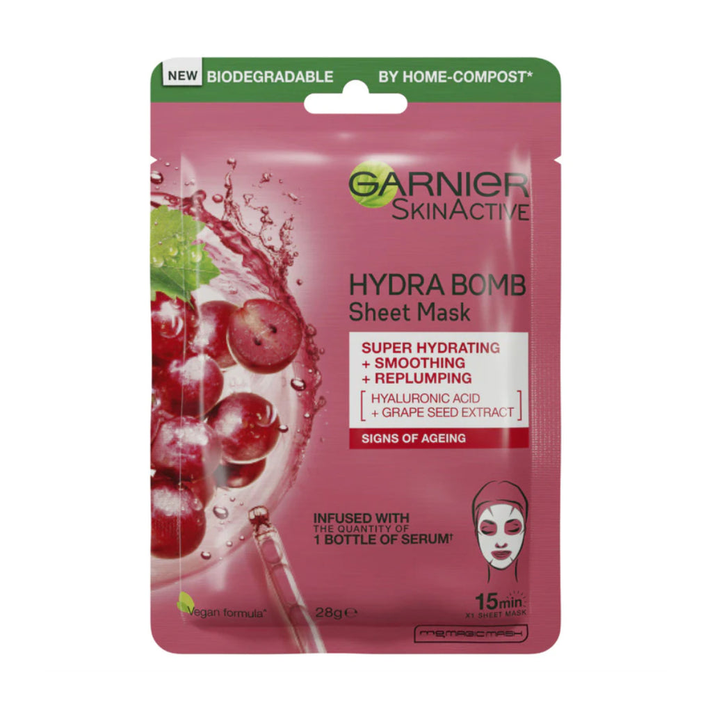 Garnier Skin Active Hydra Bomb Sheet Mask 28g – Essentials.lk