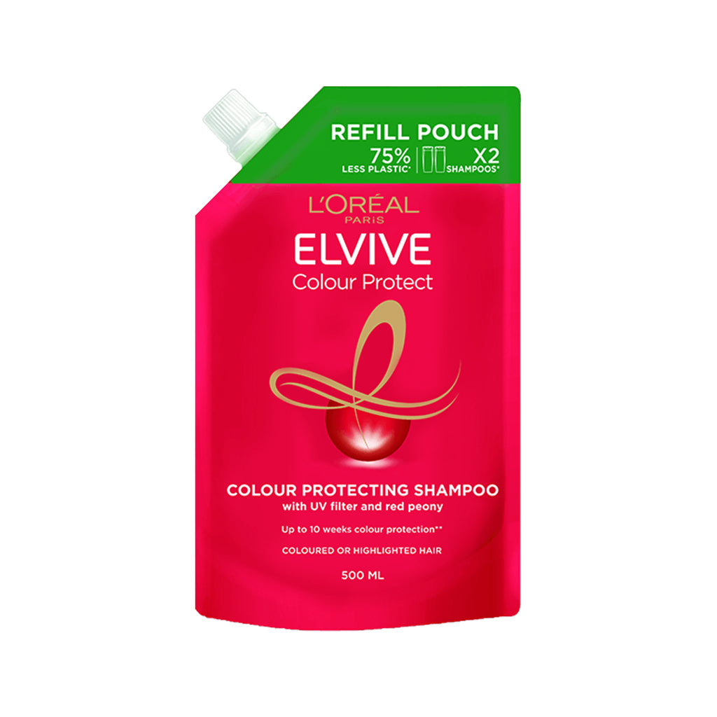 L'Oreal Elvive Colour Protect Shampoo Refill Pouch 500ml – Essentials.lk