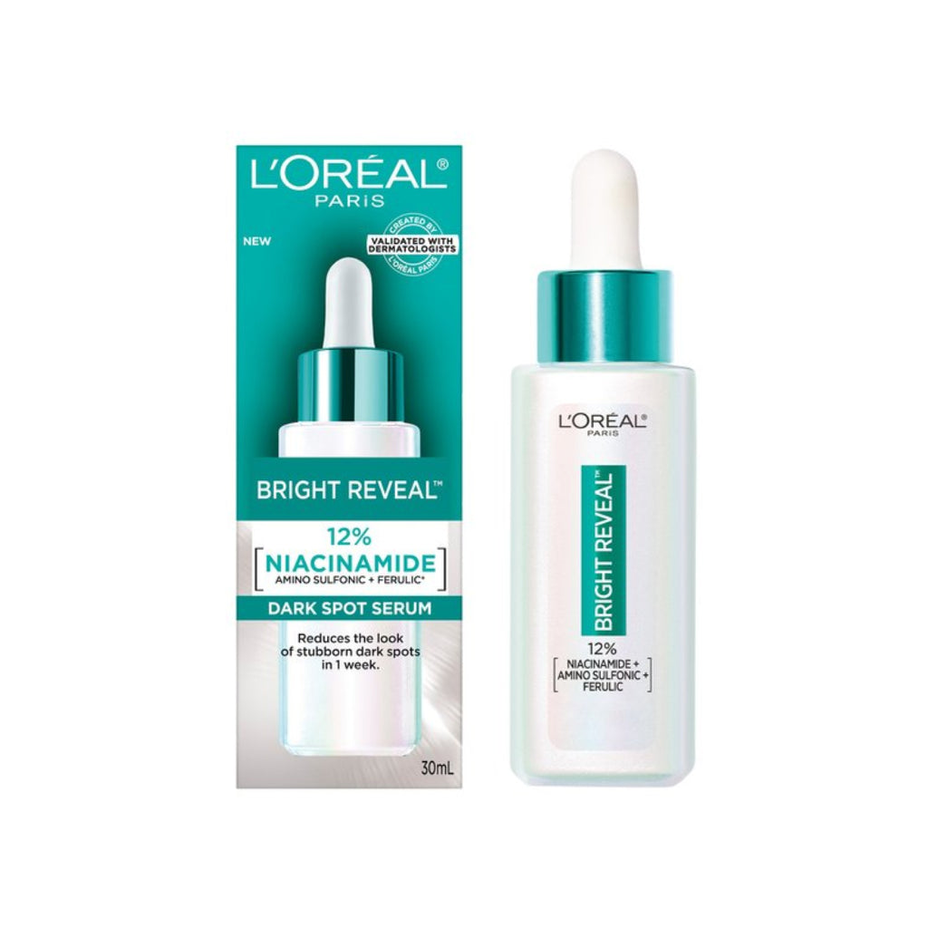 L'Oreal Paris Bright Reveal 12% Niacinamide Dark Spot Serum 30ml – Essentials.lk