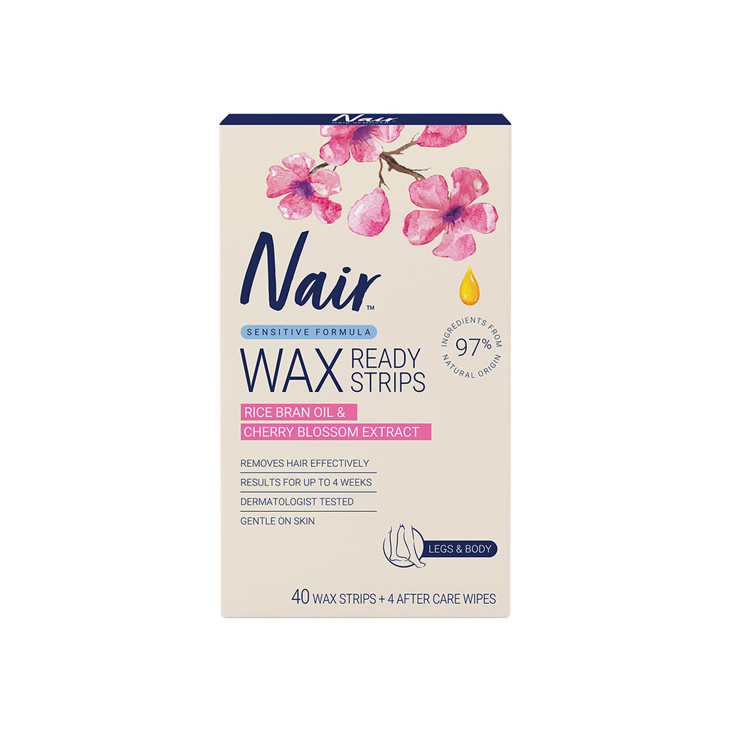 Nair Natural Wax Strips For Body & Legs 40 Strips – Essentials.lk
