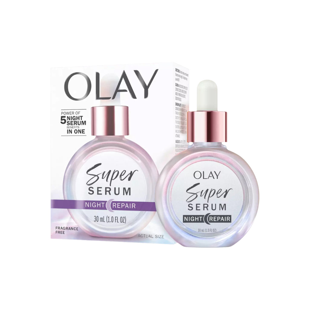 Olay Super Serum Night Repair with Salicylic Acid, Niacinamide, Lactic ...