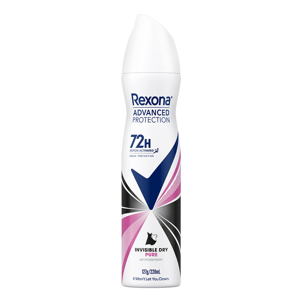 Rexona Advanced Protection 72h Invisible Dry Pure Antiperspirant Spray ...