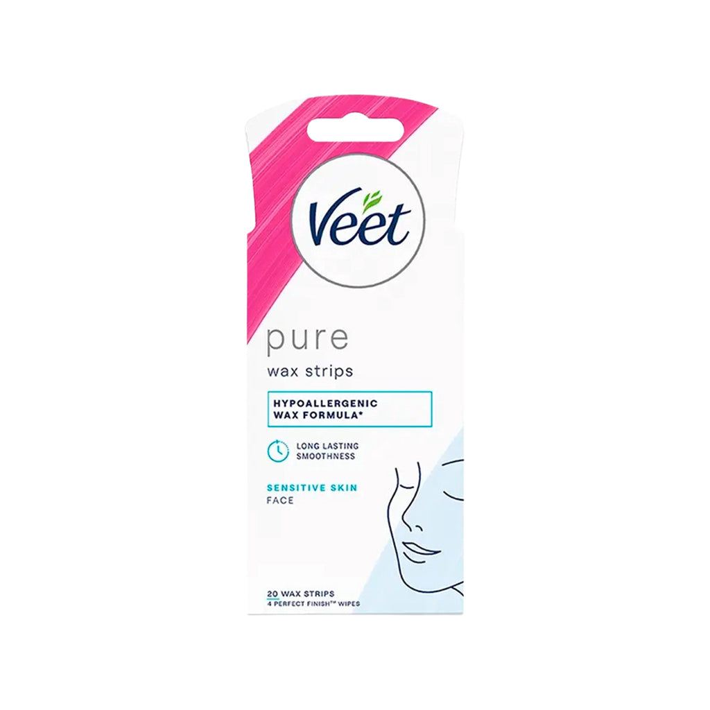 Veet Pure Face Wax Strips For Sensitive Skin 20 Strips – Essentials.lk