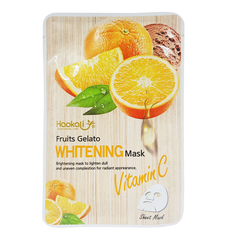 Haokali Fruit Gelato Whitening Vitamin C Facial Sheet Mask 10pcs ...