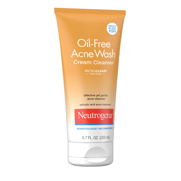 Neutrogena Oil-Free Acne Face Wash Cream Cleanser 200ml – Essentials.lk